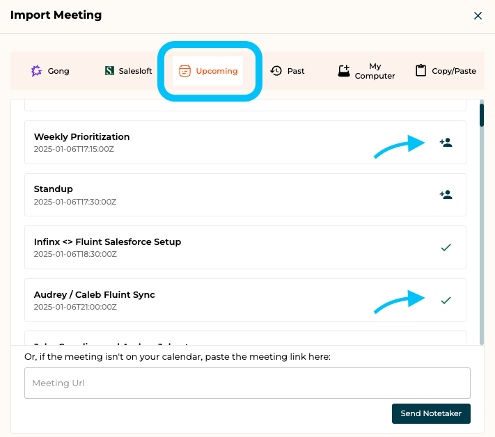 Setting up Fluint Notetaker